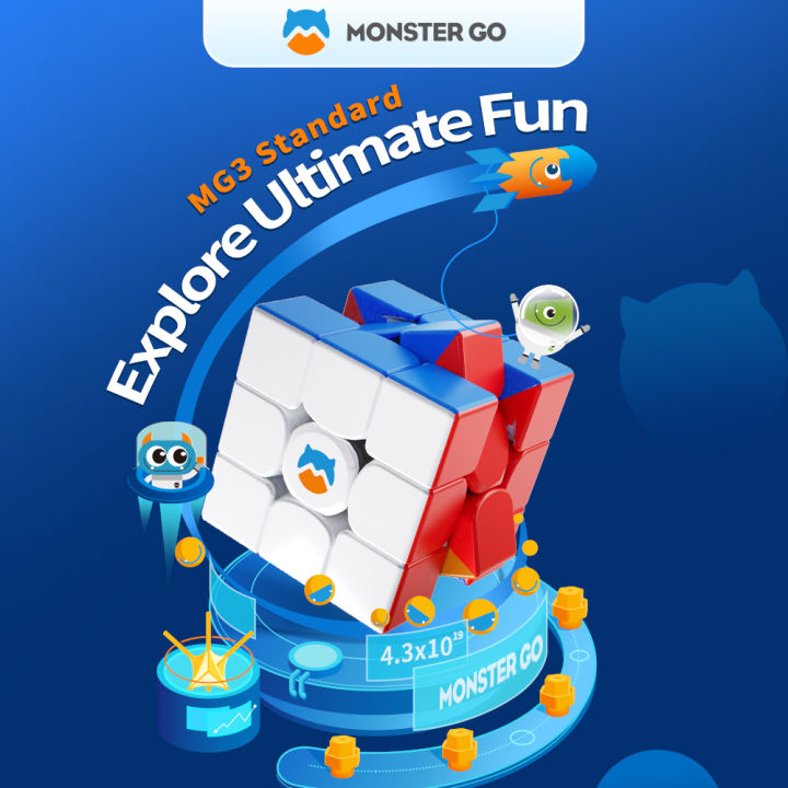 Monster Go Cube 3X3 Cloud Trainer Cube MG Cube Learning Series Puzzle ...