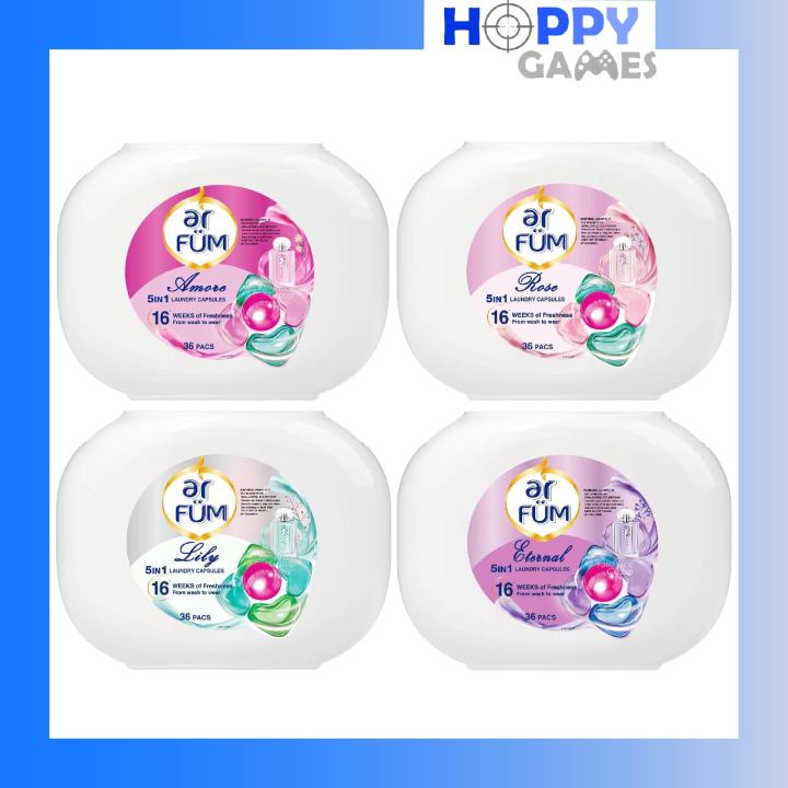 *FREE SHIPPING* [CHOOSE FLAVOUR] ar FUM Laundry Capsules Detergent ...