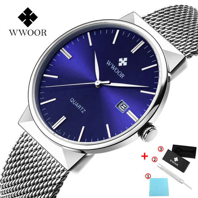 WWOOR Men Watch Waterproof Newest Original Luxury Formal Sports Watches ...