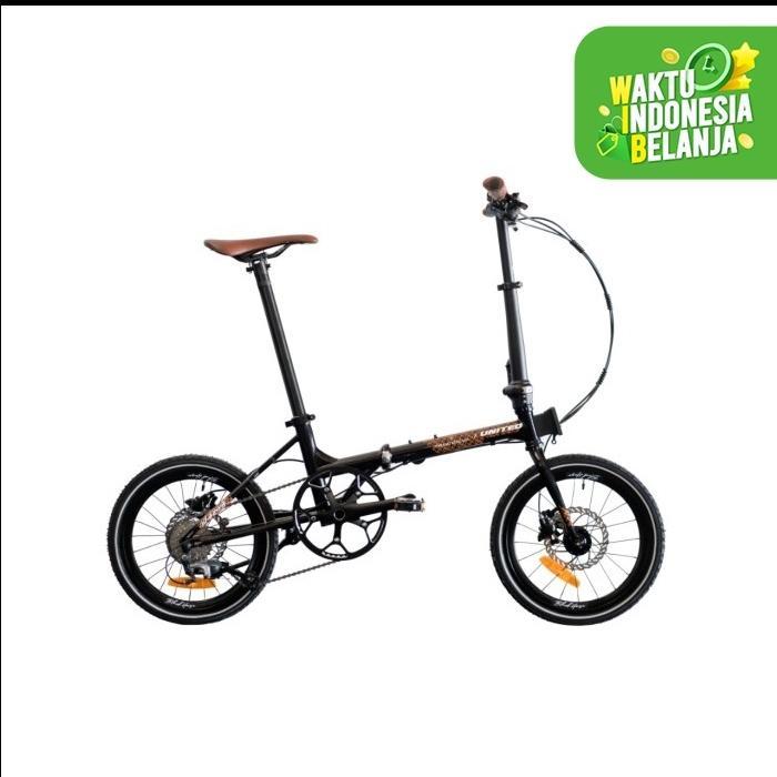 United Bike Folding F16-10 BLACK HORSE X PARANG KENCANA (20.1) BK BW ...