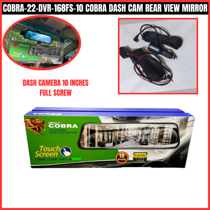 COBRA-22-DVR-168FS-10 COBRA DASH CAM REAR VIEW MIRROR DASH CAMERA 10 ...