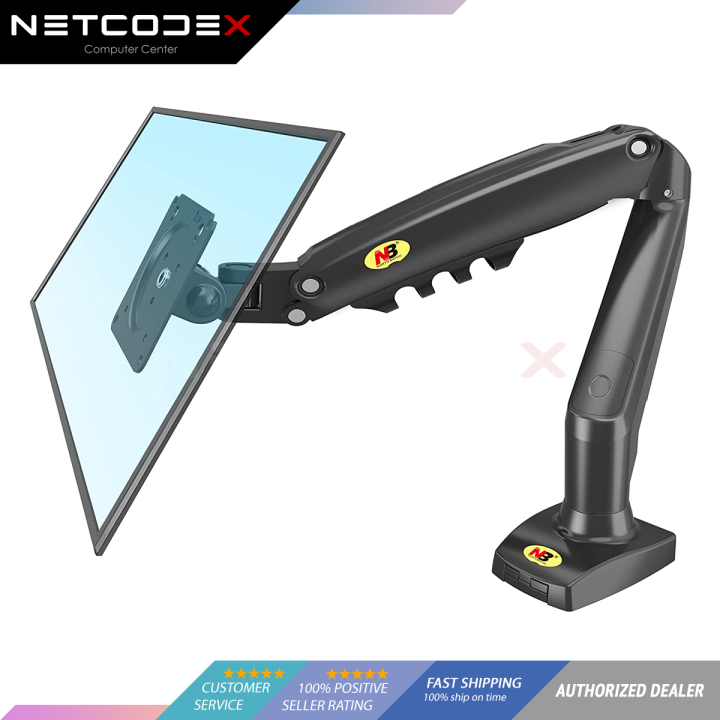**ORIGINAL** NB North Bayou F80 Monitor Desk Mount Stand Full Motion Swivel Monitor Arm with Gas ...