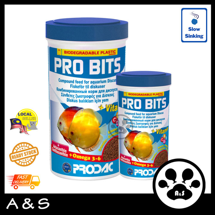 PRODAC Pro Bits + Canthaxanthin / Discus Fish Food / Makanan Ikan ...