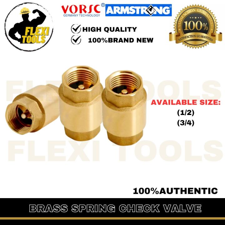 BRASS SPRING CHECK VALVE (SIZE: 1/2 , 3/4) | Lazada PH