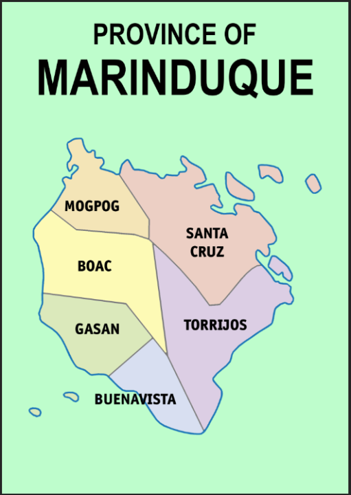 Marinduque Province Map Waterproof A4 Laminated Chart | Lazada PH