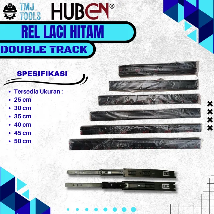 Huben Rel Laci Double Track 25 30 35 40 45 50 Cm Bahan Besi Relling ...