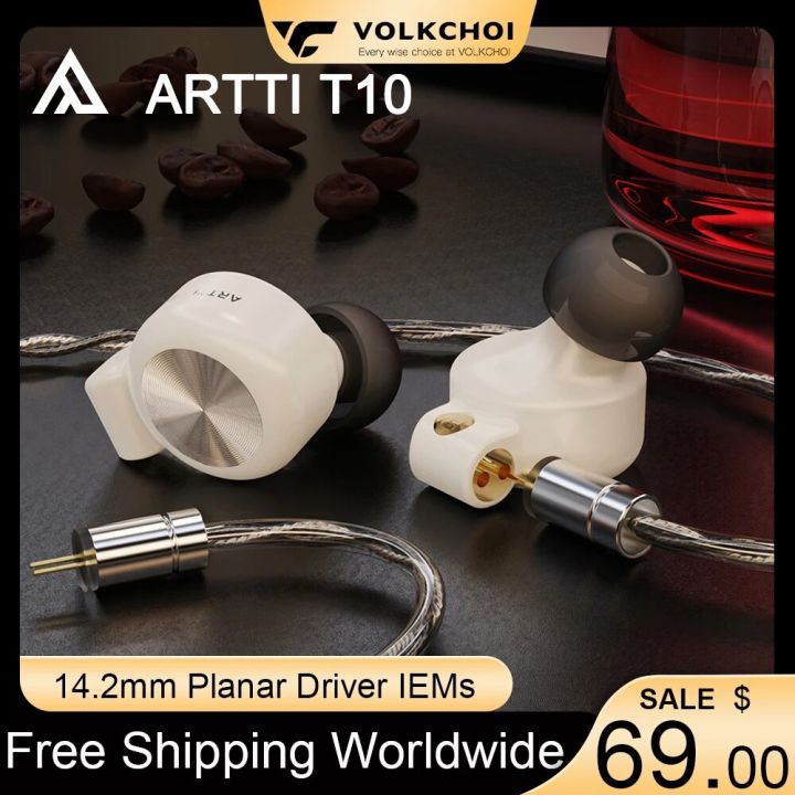 New NewTai nghe trong tai ARTTI T10 Tai nghe điều khiển phẳng HIFI 14 ...