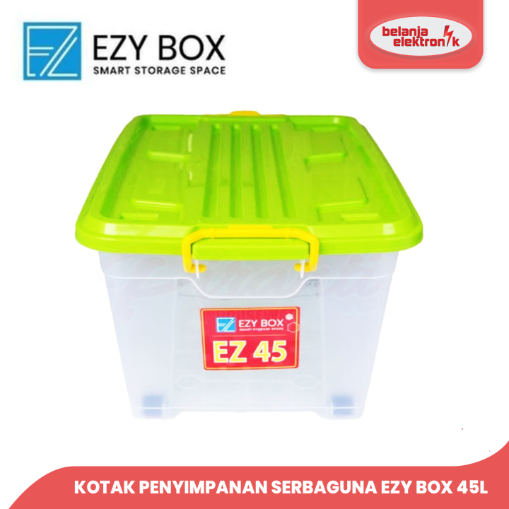 KOTAK PENYIMPANAN SERBAGUNA EZY BOX CONTAINER EZ 45L SWBX-22 | Lazada ...