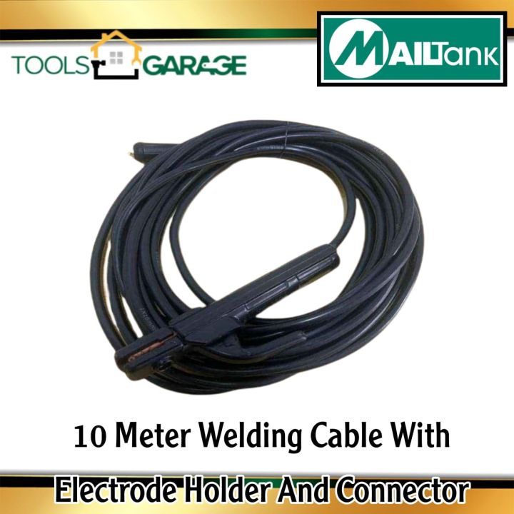 MailTank 10 meters Welding Cable with Electrode Holder and Connector ...
