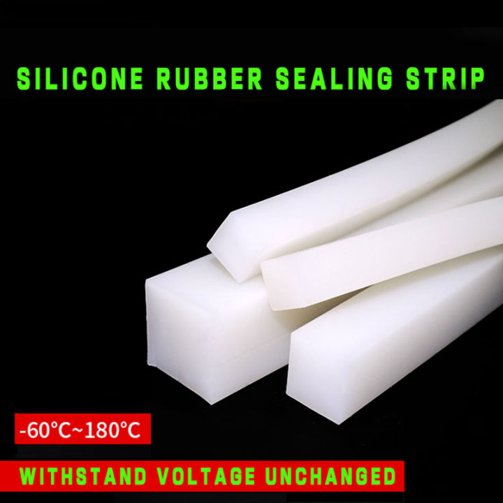 Silicone square strip soft silicone strip sealing strip solid white ...