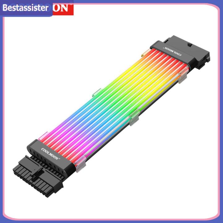 5V Argh แถบแสง RGB สาย PSU 8Pin สาย GPU PC RGB 24ขา C200EX C260EX 3PIN ...