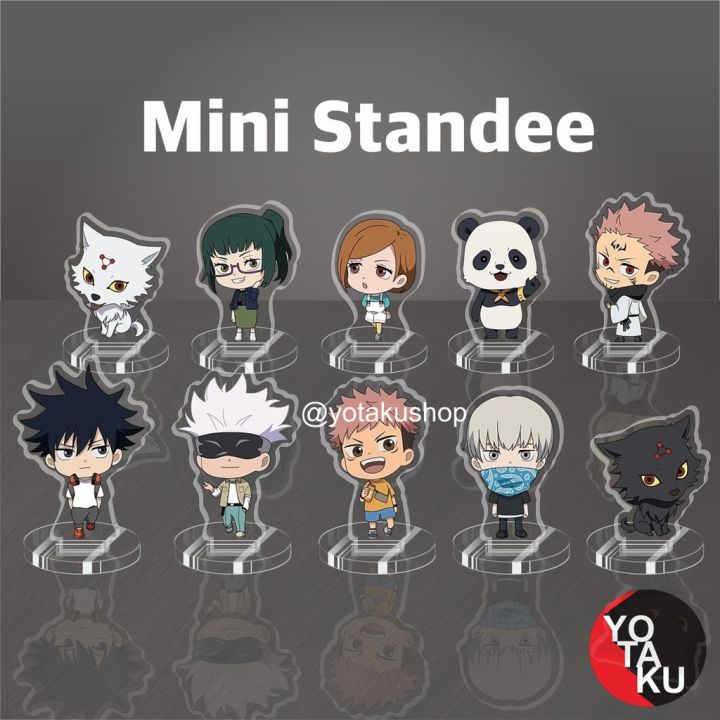 Mini Standee Figure Anime Akrilik Jujutsu Kaisen Seri 2 Gojo Toge ...