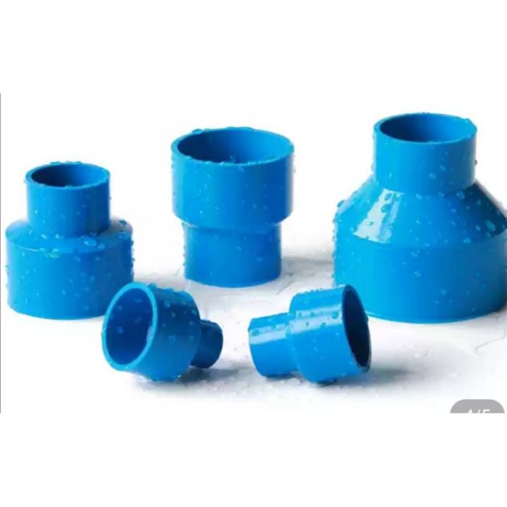 PVC Blue coupling reducer and Bushing reducer. 1/2,3/4,1,1,1-1/4,1-1/2 ...