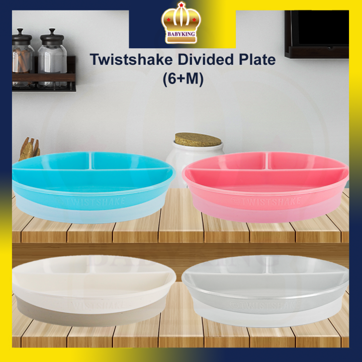 Original Twistshake Divided Plate with Anti-Slip Bottom and Smart Lid ...