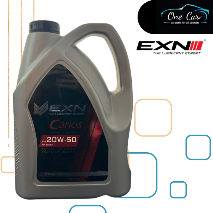 EXN Engine Oil Carios Mineral 20W50 -4L | Lazada
