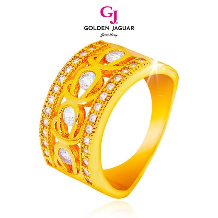 GJ Jewellery Emas Bangkok Emas Korea 24k Gold Plated Ring Cincin Astro ...