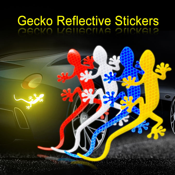 Gecko Styling Car Reflective Sticker Night Driving Warning Mark Auto ...