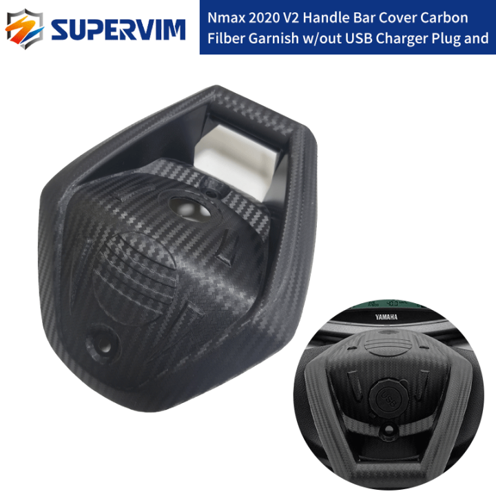 Supervim Motorcycle Nmax 2020 V2 Handle Bar Cover Carbon / Matte Black ...