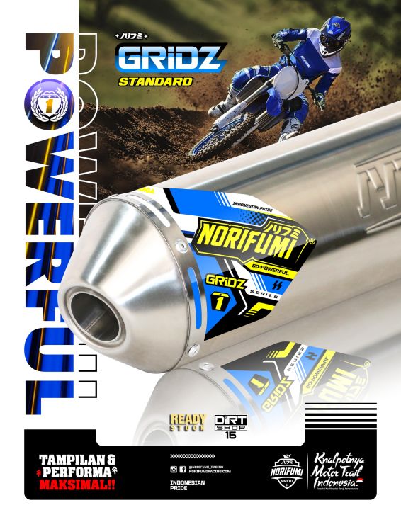 KNALPOT NORIFUMI GRIDZ CRF150L WR155 KLX150 ORIGINAL | Lazada Indonesia