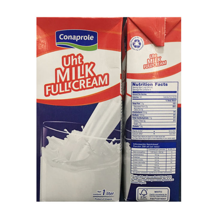 conaprole uht full cream milk 1L | Lazada PH