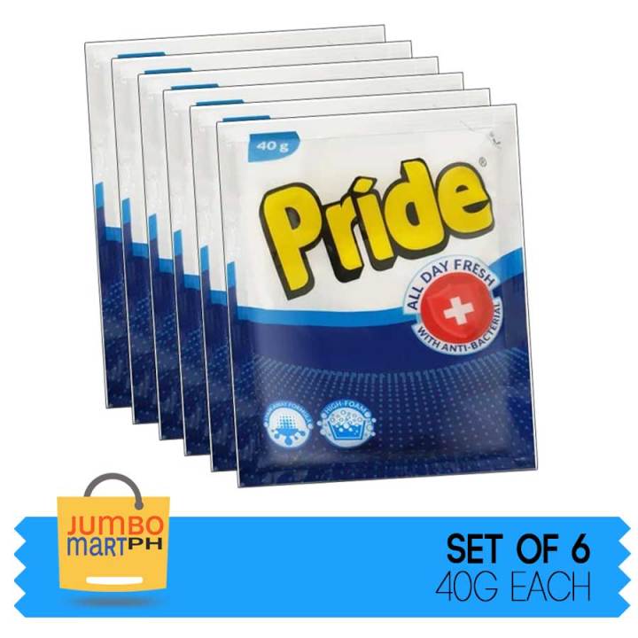 PRIDE POWDER DETERGENT ALL DAY FRESH ANTI-BACTERIAL SACHET 40G / SET OF ...