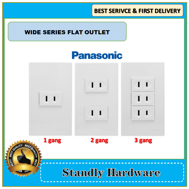 PANASONIC FLAT OUTLET Wide Series | Lazada PH