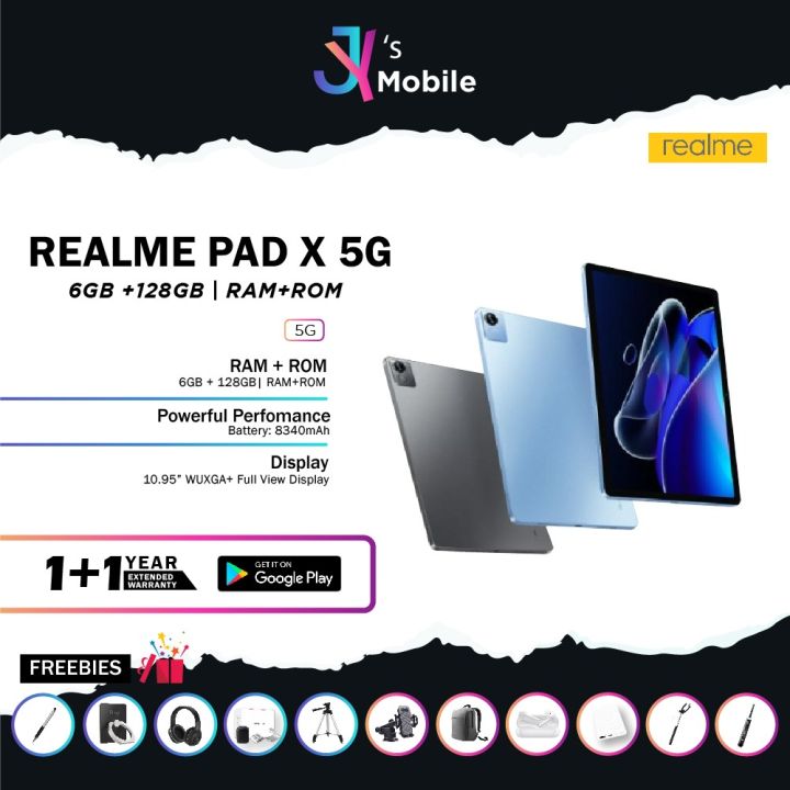 Realme Pad X 5G [6GB RAM 128GB ROM] - Original Realme Malaysia | Lazada