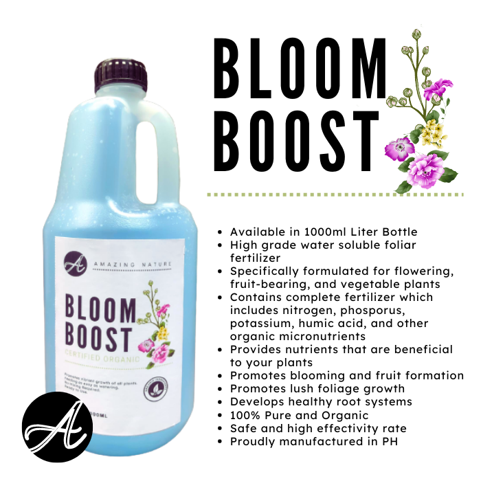GROWTH PLANT BLOOM BOOSTER 1 Liter 1000ml by Amazing Nature 100% Pure ...
