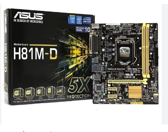 MAINBOARD (เมนบอร์ด) 1150 Asus H81M-D SOCKET : 1150 CHIPSET : INTEL H81 ...