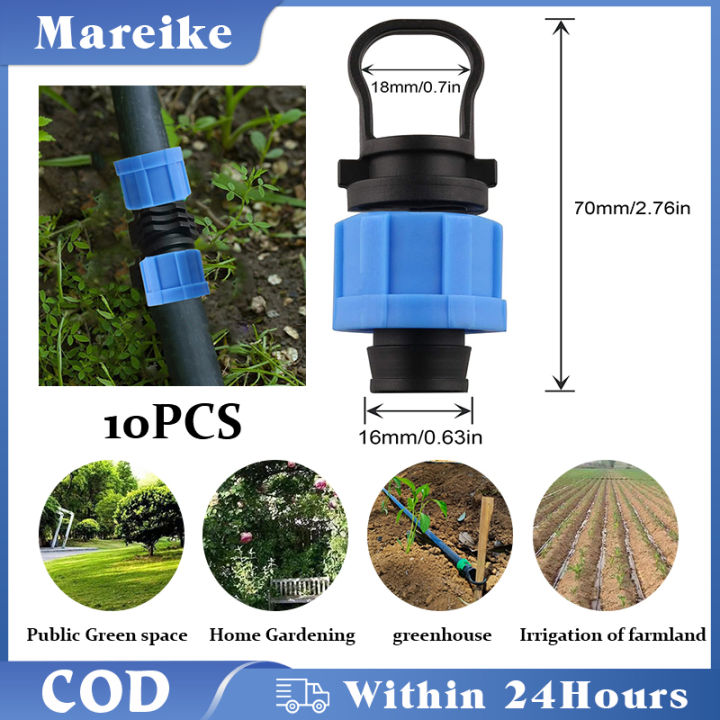 10Pcs Drip Irrigation Tubing End Cap for 16mm Tape Drip Irrigation Tape ...