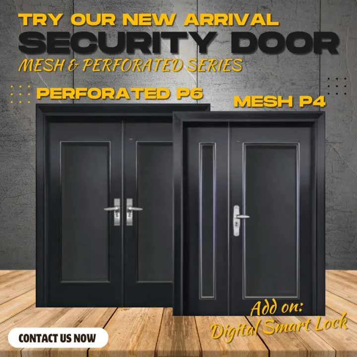 OM Security Door – Mild Steel Mesh & Perforated Series | Free Welding ...