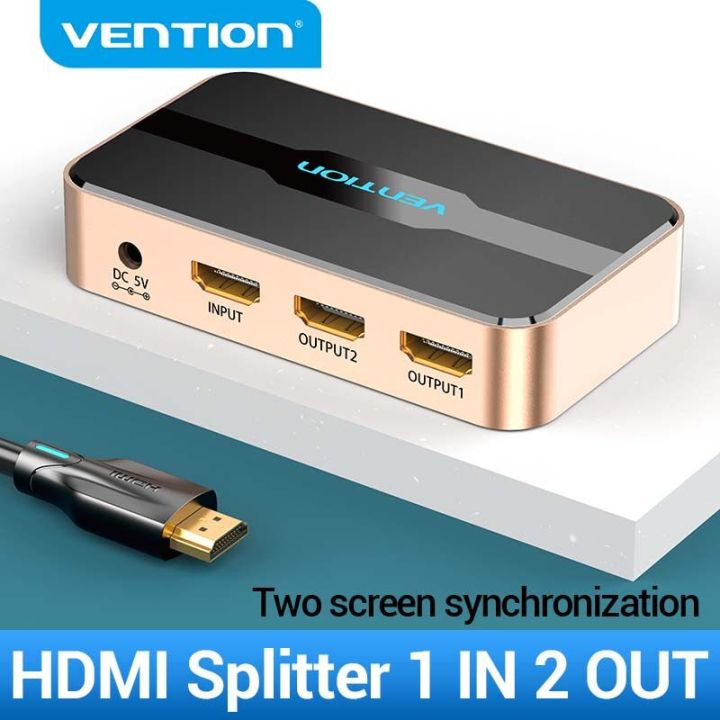 Vention HDMI Splitter 1x2 4k 60Hz 3D Splitter HDMI Switch Adapter 1 In ...