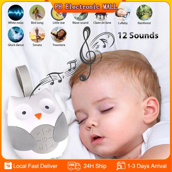 【COD 】Portable Owl Music Player Bedside Sleep Assistant | Lazada PH