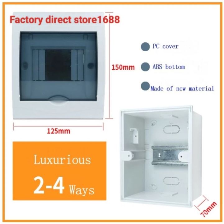 Fast send Distribution Box 2-4 Ways Plastic | Lazada PH