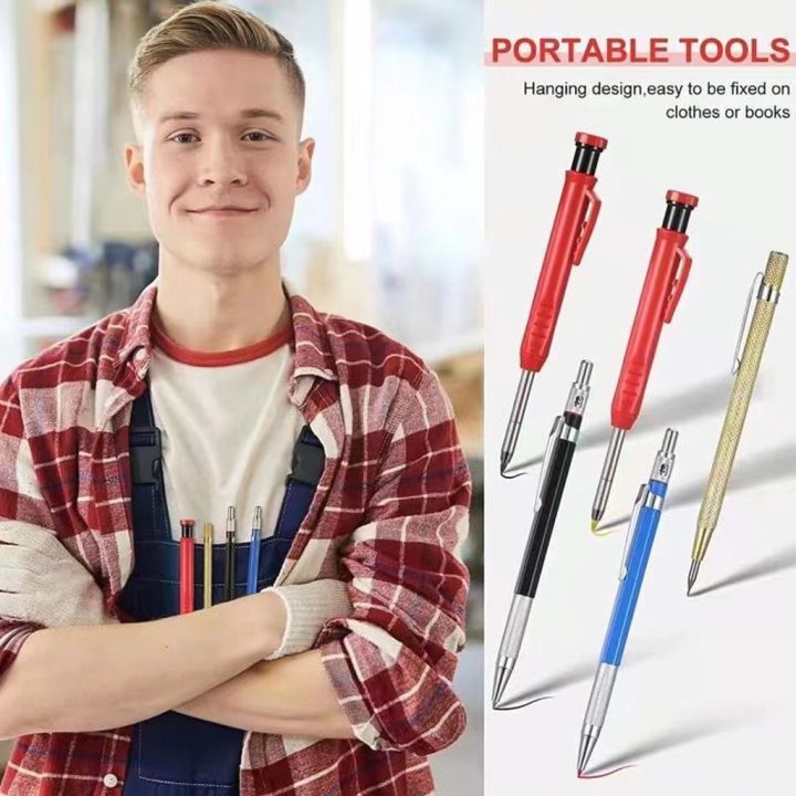 Long Nosed Deep Hole Mechanical Pencil Marker with Built-in Sharpener ...