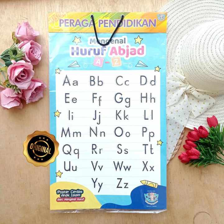 Poster Mengenal Huruf Abjad A - Z | Lazada Indonesia
