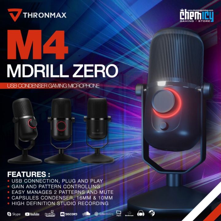 Thronmax Mdrill Zero M4 USB Condenser Gaming Microphone | Lazada Indonesia