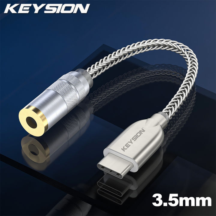 KEYSION DAC Earphone Lossless Music Decoder USB Type C to 3.5mm/2.5mm/4 ...