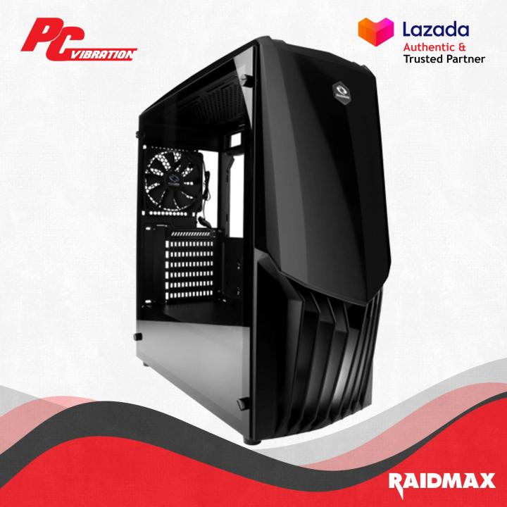 Raidmax GAMA Tempered Glass Computer Gaming Case [Black] | Lazada PH