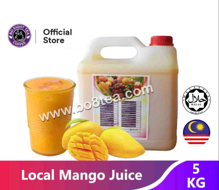 LOCAL MANGO CONCENTRATE JUICE 5KG 博霸本地芒果浓缩果汁 | Lazada
