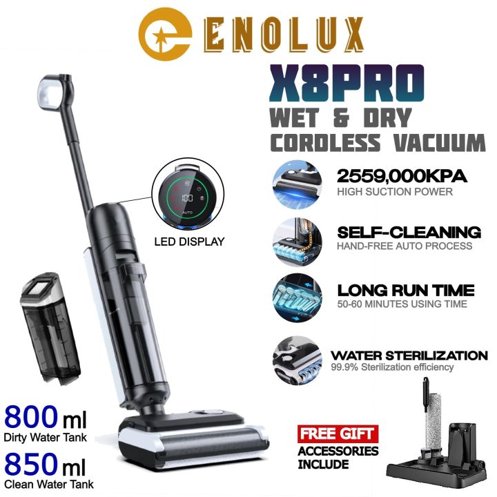 2024 NEW Cordless Wet And Dry Mop Vacuum Cleaner l Self-Cleaning Brush ...