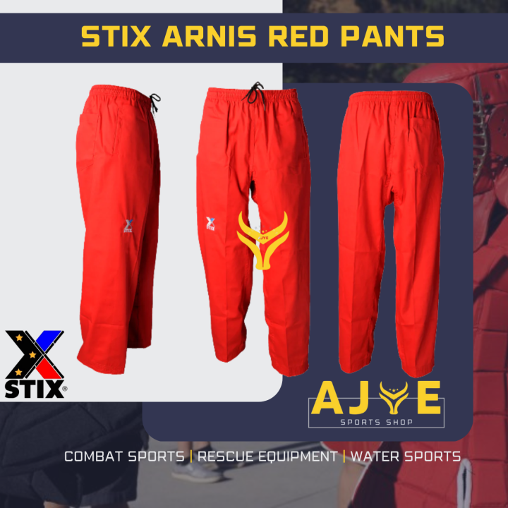 STIX ARNIS TRAINING PANTS RED | Lazada PH