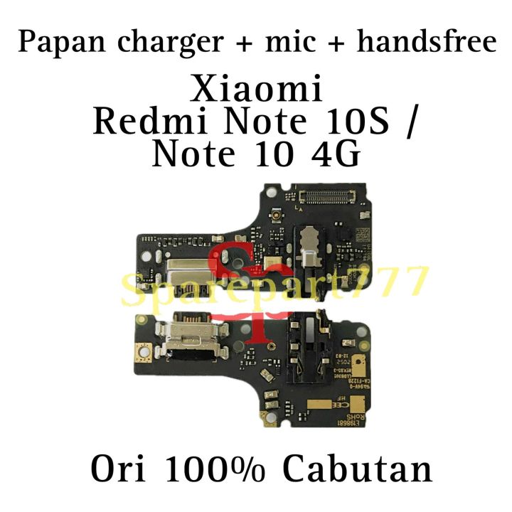 Papan PCB Konektor Charger + Mic + Handsfree Xiaomi Redmi Note 10S ...