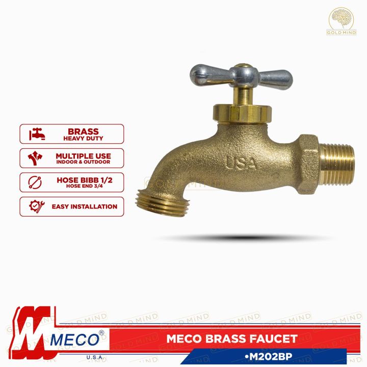 1 pc Meco Heavy Duty Brass Faucet - Gold Mind Everyday Low Price ...