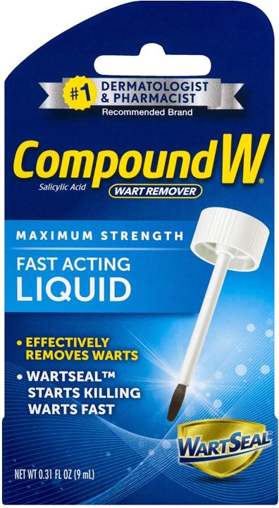 Compound W Fast Acting Liquid, Salicylic Acid Wart Remover , 9 mL ...