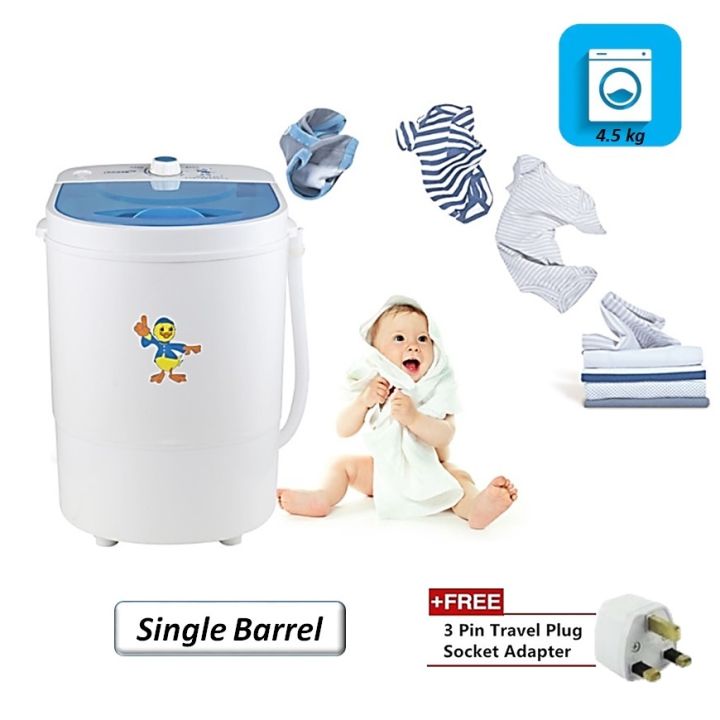 [Ready Stock] Semi Auto Portable Mini Washing Machine 5KG Washer Mesin ...