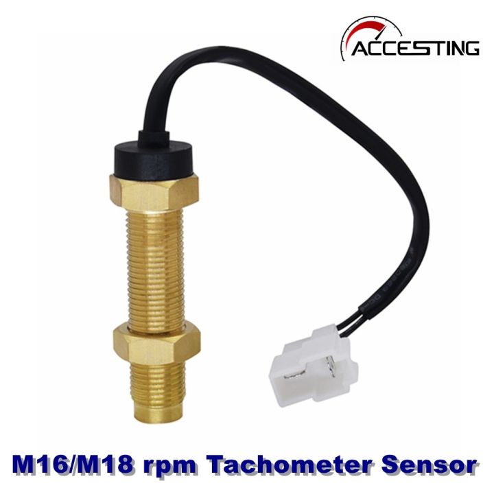 M16/M18 RPM Tachometer Sensor for Truck Yacht Gas/Diesel Engine Pulse ...