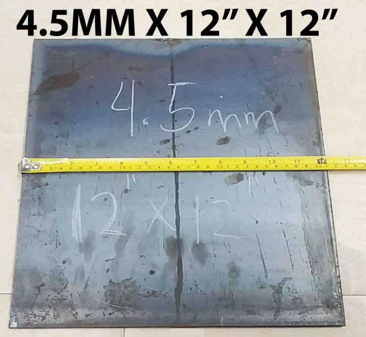 MS BASE PLATE 4.5MM X 12" X 12" MILD STEEL ...