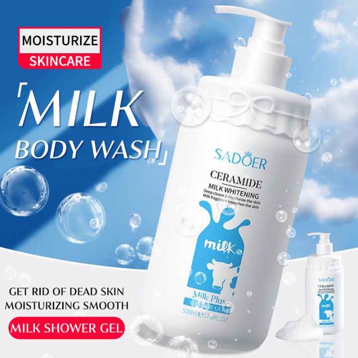 Milk Whitening Hydrate Moisturizing Shower Gel Soothing Fragrance Body ...
