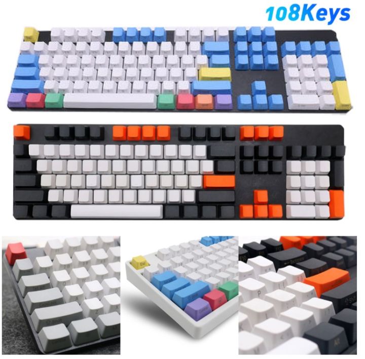 108-Key Pbt Mechanical Keyboard Personality Keycaps, Side-Engraved ...